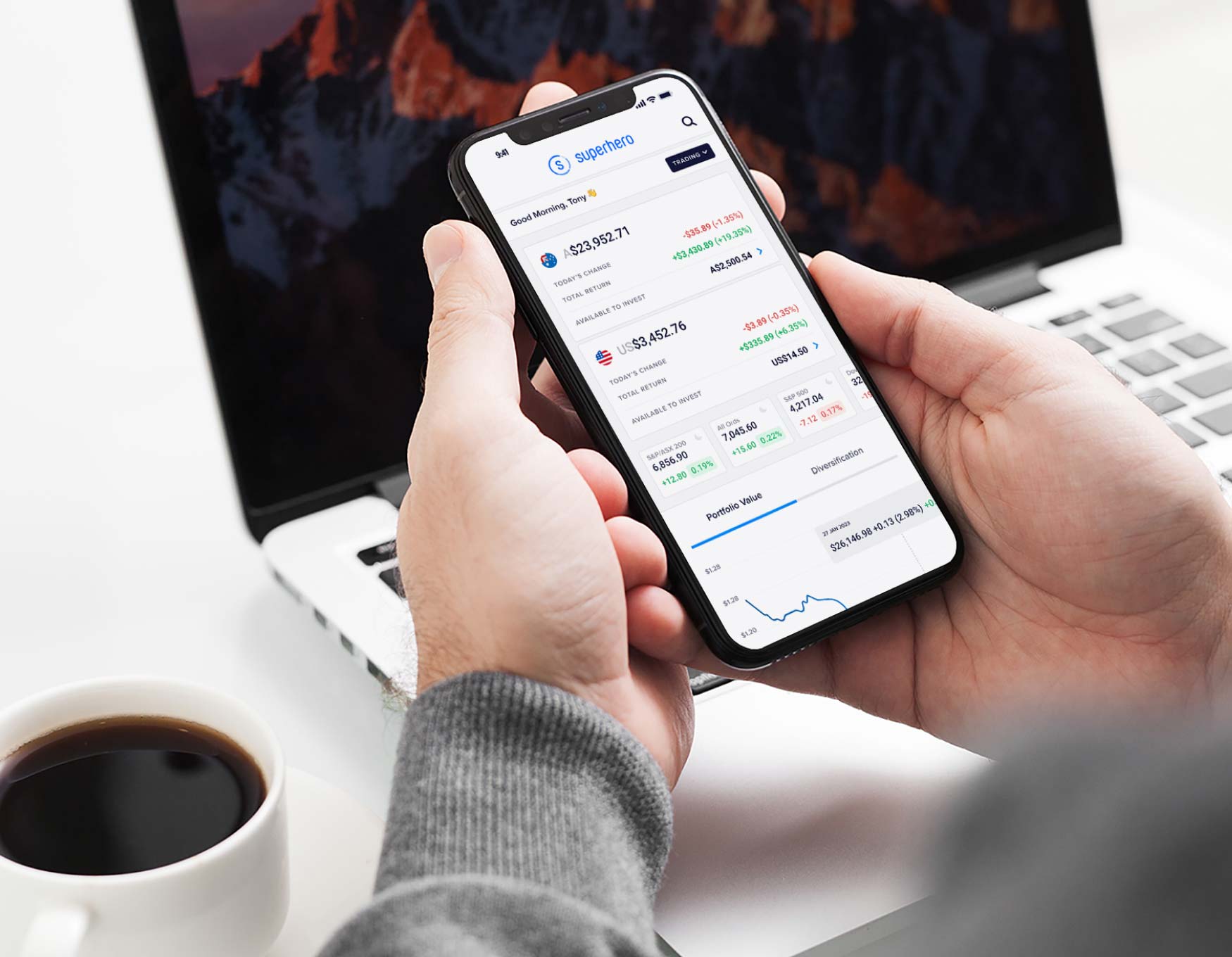 Tracking your portfolio's performance with Superhero - Superhero